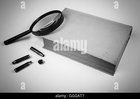 Still life meant as a detective novel concept Stock Photo - Alamy
