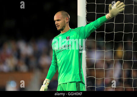 Fulham goalkeeper David Button Stock Photo - Alamy