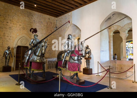 Armoury Room, Alcazar medieval castle, Segovia, Castilla y Leon, Spain ...