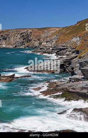 Coast near Tintagel, Cornwall, Great Britain Stock Photo - Alamy