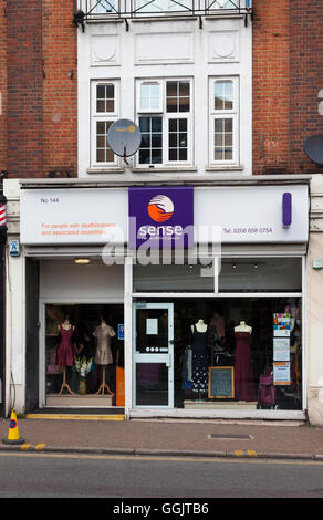 SENSE, sense, Charity Shop, for deaf and blind, logo, sign, Hunstanton ...