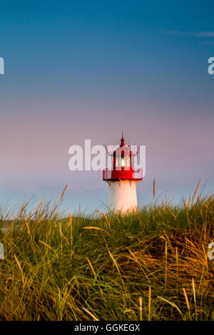 List-West Lighthouse, Ellenbogen, List, Sylt, Schleswig-Holstein ...