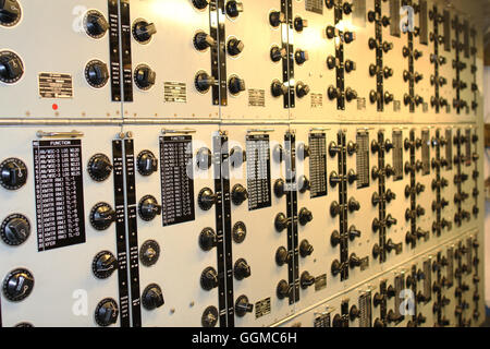 Old battleship control panel Stock Photo - Alamy