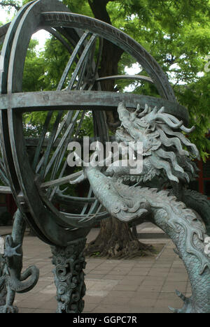 The armillary sphere at The Ancient Observatory Beijing China Stock ...