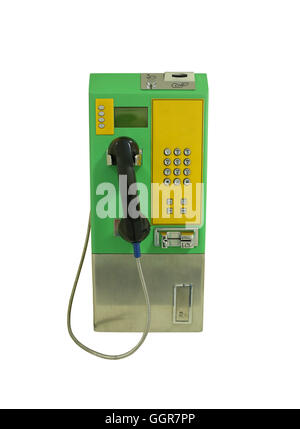 Telephone Isolated On White Background Stock Photo - Alamy