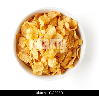 Corn-flakes background and texture. Top view. cornflake cereal box for ...