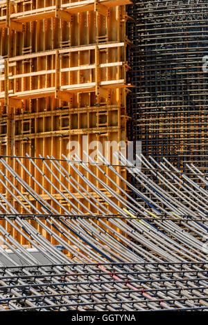 Construction form and rebar Stock Photo - Alamy