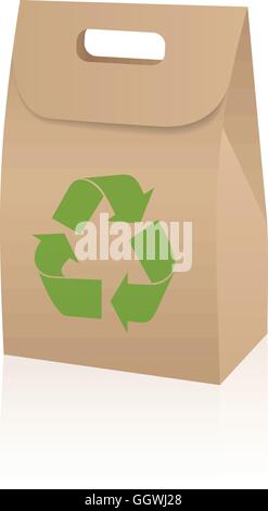 recycle paper bag Stock Vector Image & Art - Alamy