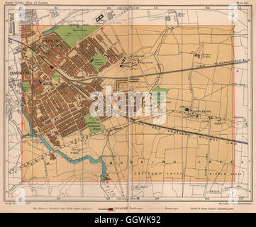 E LONDON. Becontree Dagenham Barking Rippleside Upney Goodmayes Park ...