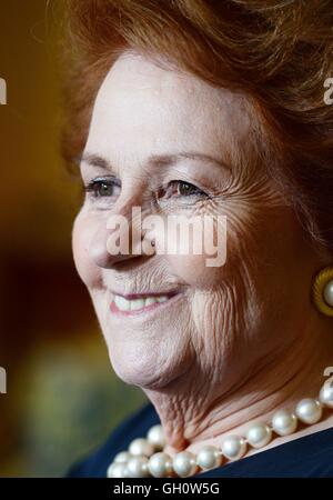 Lady Elizabeth Anson a cousin to Queen Elizabeth II, during an ...