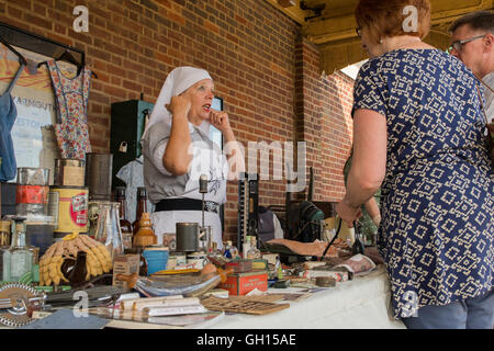 Dereham, Norfolk, UK. 07th Aug, 2016. Military Vehicles, 1940's stalls ...