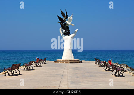 "Hand Of Peace" Monument in Kusadasi, Aegean Coast, Turkey Stock Photo ...