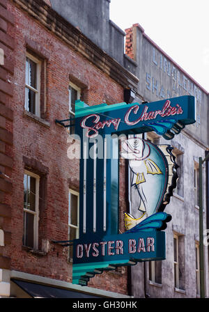 Sorry Charlie's vintage Oyster Bar sign in downtown Savannah, Georgia ...
