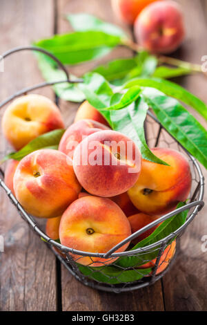 The nature peaches background Stock Photo - Alamy