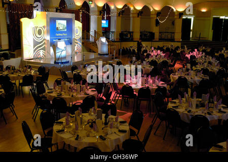 Function Room set up for an Awards Presentation Lunch Stock Photo - Alamy