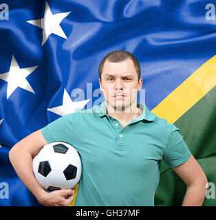 Proud football fan of Solomon Islands Stock Photo - Alamy