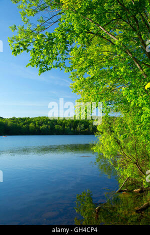 Crescent Lake, Crescent Lake Park, Southington, Connecticut Stock Photo ...