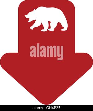 bear infographic profit financial icon. Vector graphic Stock Vector ...