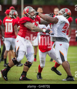 Tampa Bay Buccaneers offensive lineman Ben Bredeson (68) lines up for ...