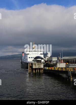 Calmac ferry MV Bute docked Wemyss Bay Scotland August 2016 Stock Photo ...