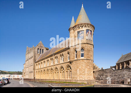Aberystwyth University old college building at sunset standing tall and ...