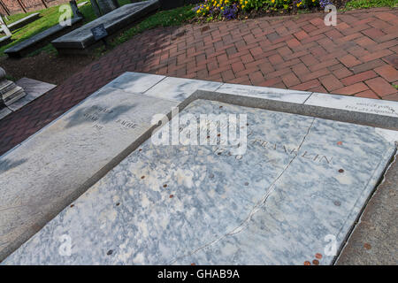 Ben Franklin Grave Site, Philadelphia USA Stock Photo: 112646417 - Alamy