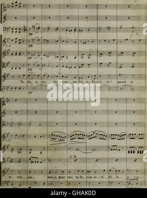 'Partition du Valet de deux maîtres' (1800) is a comic opera performed ...