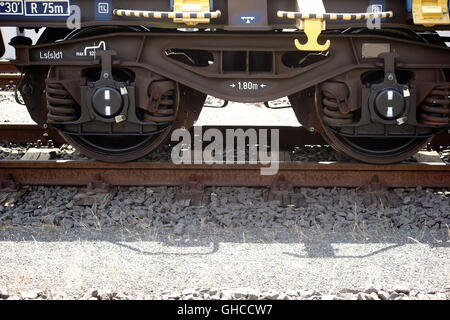 Railroad carriages side view Stock Photo - Alamy