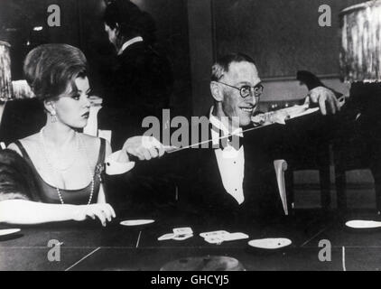 MARGARET NOLAN and WILFRID BRAMBELL in a scene from A HARD DAY'S NIGHT ...