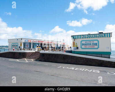 England, Devon, Paignton, Paignton Pier Sign Stock Photo - Alamy