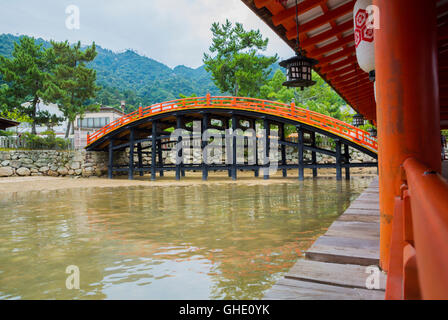 Soribashi bridge Miyajima Hiroshima Japan Stock Photo - Alamy