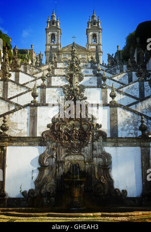 Sanctuary of Bom Jesus do Monte. Bom Jesus Chapel. Jesus on the cross ...