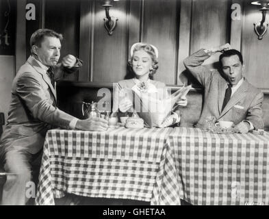 THE TENDER TRAP, Celeste Holm, in her MGM dressing room on her first ...
