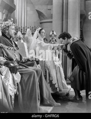ROBERT TAYLOR AVA GARDNER and MEL FERRER in KNIGHTS OF THE ROUND TABLE 1953 director RICHARD ...