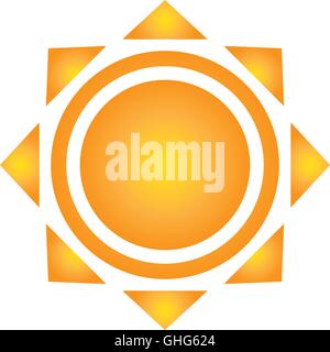 geometrical sun representation icon Stock Vector Image & Art - Alamy
