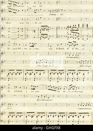 An 1840 French comic opera in three acts, 'L'ambassadrice,' blending ...