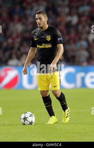 EINDHOVEN - (L-R) Koke of Atletico Madrid and PSV goalkeeper Matej ...
