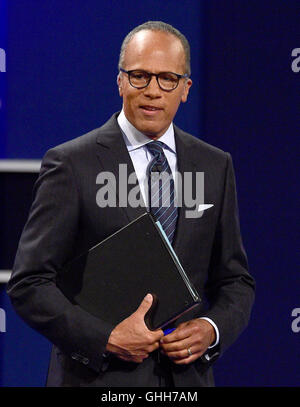 President Donald Trump addresses the audience during the Annual Meeting ...