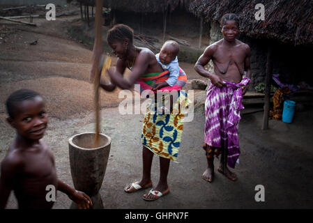 Makeni, Sierra Leone, Africa - June 06, 2013: Makeni, Bombali District ...