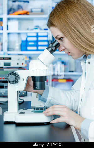 electronic engineering experiment technician test Stock Photo - Alamy