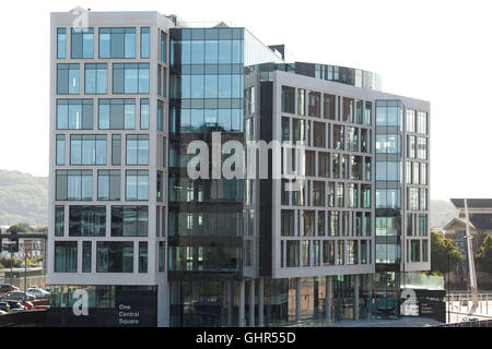 One Central Square office building in Cardiff, South Wales Stock Photo ...