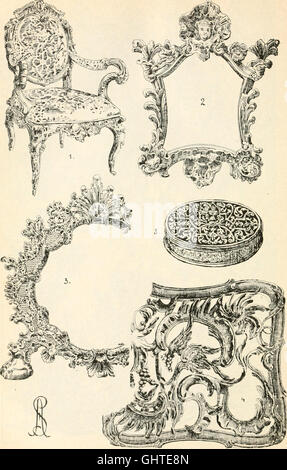 This handbook details various ornamental design styles in a historical ...