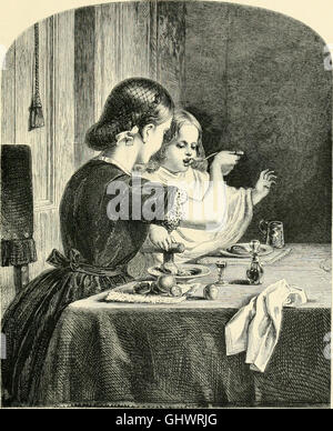 A 1881 book showcasing the works of British painters, featuring eighty ...