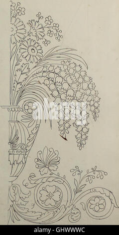 This 1793 work showcases textile designs from the Directoire period ...