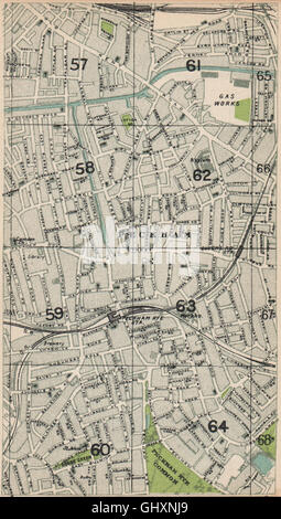 PECKHAM RYE. Old Kent Road Queen's Road East Dulwich Surrey Canal Stock ...