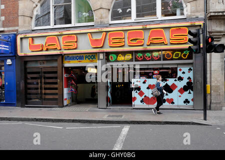 A general view of Las Vegas arcade in Soho, London Stock Photo - Alamy