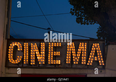 Old Cinema Lettering Stock Photo - Alamy
