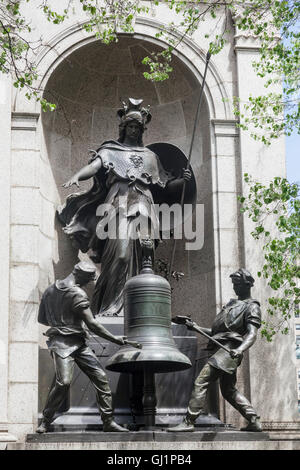 The James Gordon Bennett Monument, Herald Square Park, NYC Stock Photo ...