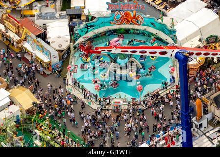 Aerial view, Big Monster Raoul Hermann Krameyer, octopus, carousel ...