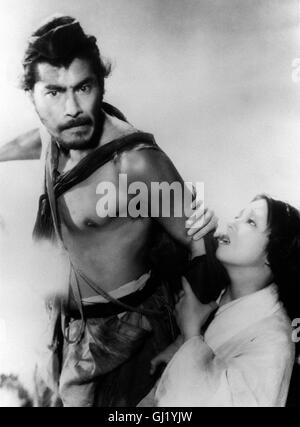 Toshiro Mifune & Machiko Kyo Film Rashomon, In The Woods (1957 ...
